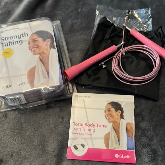 Other | Jump Rope Strength Tubing And Dvd | Poshmark